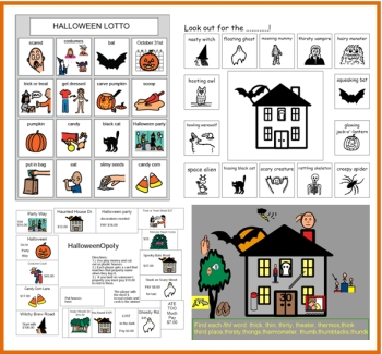PediaStaff Resources - Halloween Freebies at Speaking of Speech